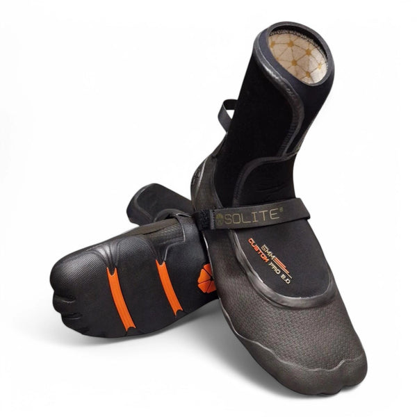 Solite 5mm Custom Pro 2.0 Wetsuit Boot Orange - Bob Gnarly Surf